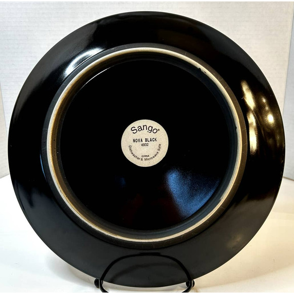 Sango | Dining | Sango Nova Black 4932 Individual 75 Stoneware Dinner ...
